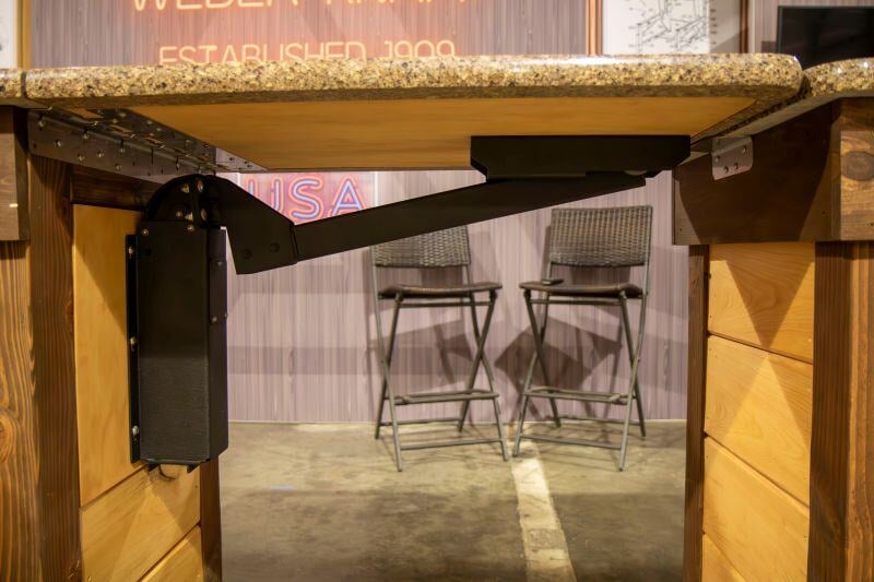 Heavy Counters? Lift Gate Hinges Help Lighten the Load